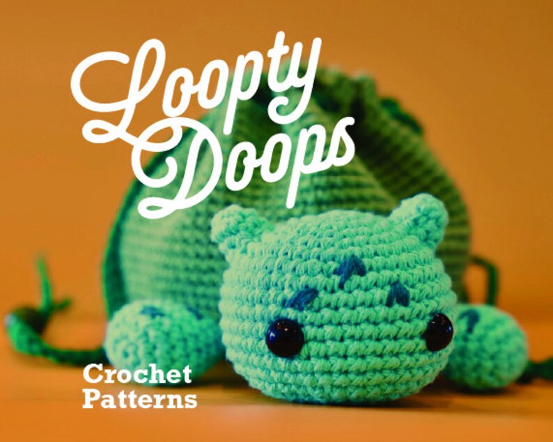 Crochet Pokemon Inspired Onion Frog Amigurumi Pattern: Fun Pouch PDF - Etsy