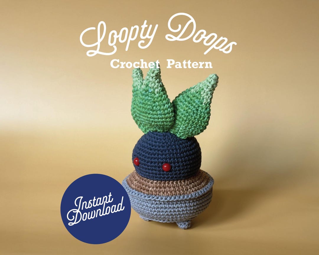 Pokemon Inspired Bonsai Leafy Turnip PDF Crochet Pattern - Etsy
