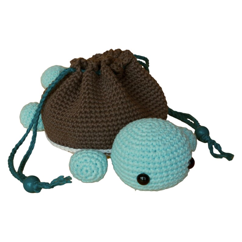 Crochet Pokemon Inspired Water Turtle Amigurumi Pattern: Fun Pouch PDF ...