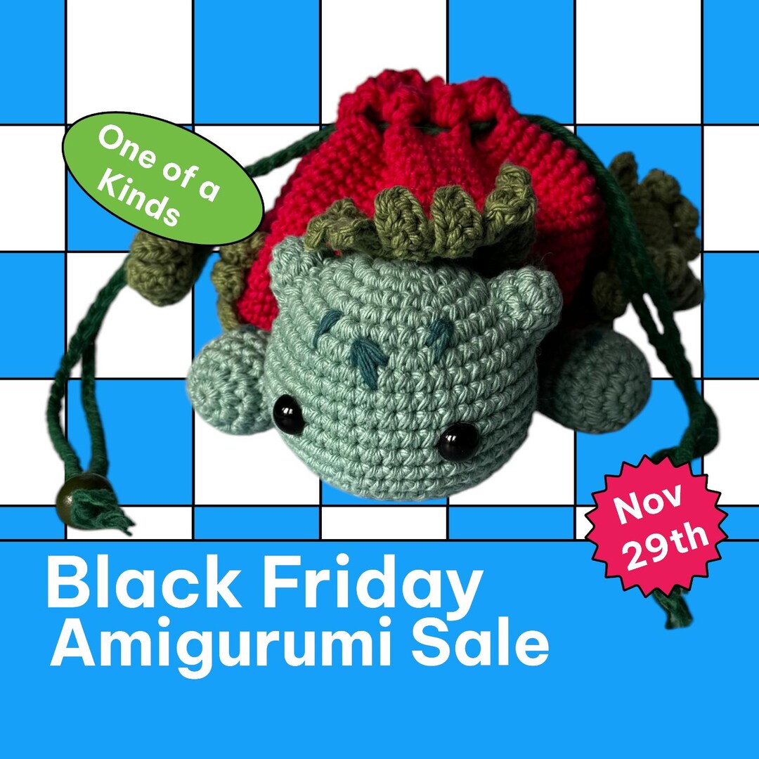 Onion Frog Budding Pouch Original Amigurumi Crocheted Handmade Doll - Etsy