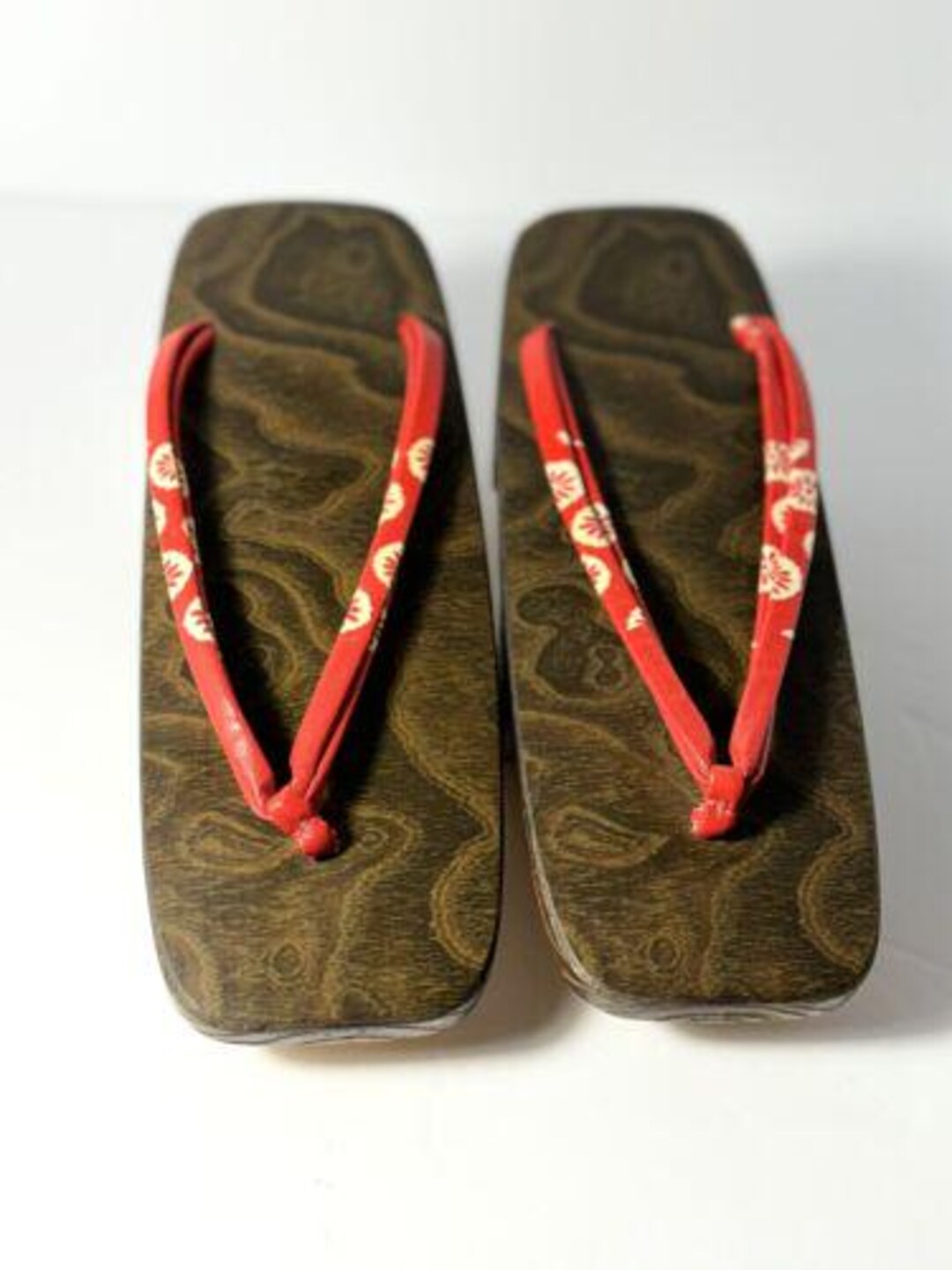 Japanese Trad. Vintage Kimono Getanora Sen Wooden Clogs Women Size6 ...