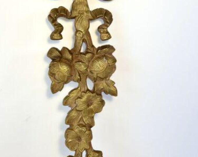 Vintage Ornate Brass Bow Wall Decor.12.5 X 3.5 - Etsy
