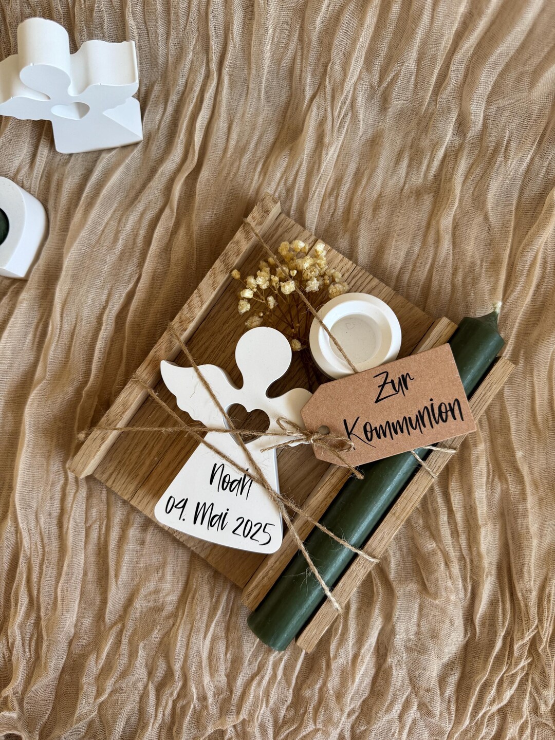 Personalized Guardian Angel Gift Set for Communion or Baptism | Gift ...