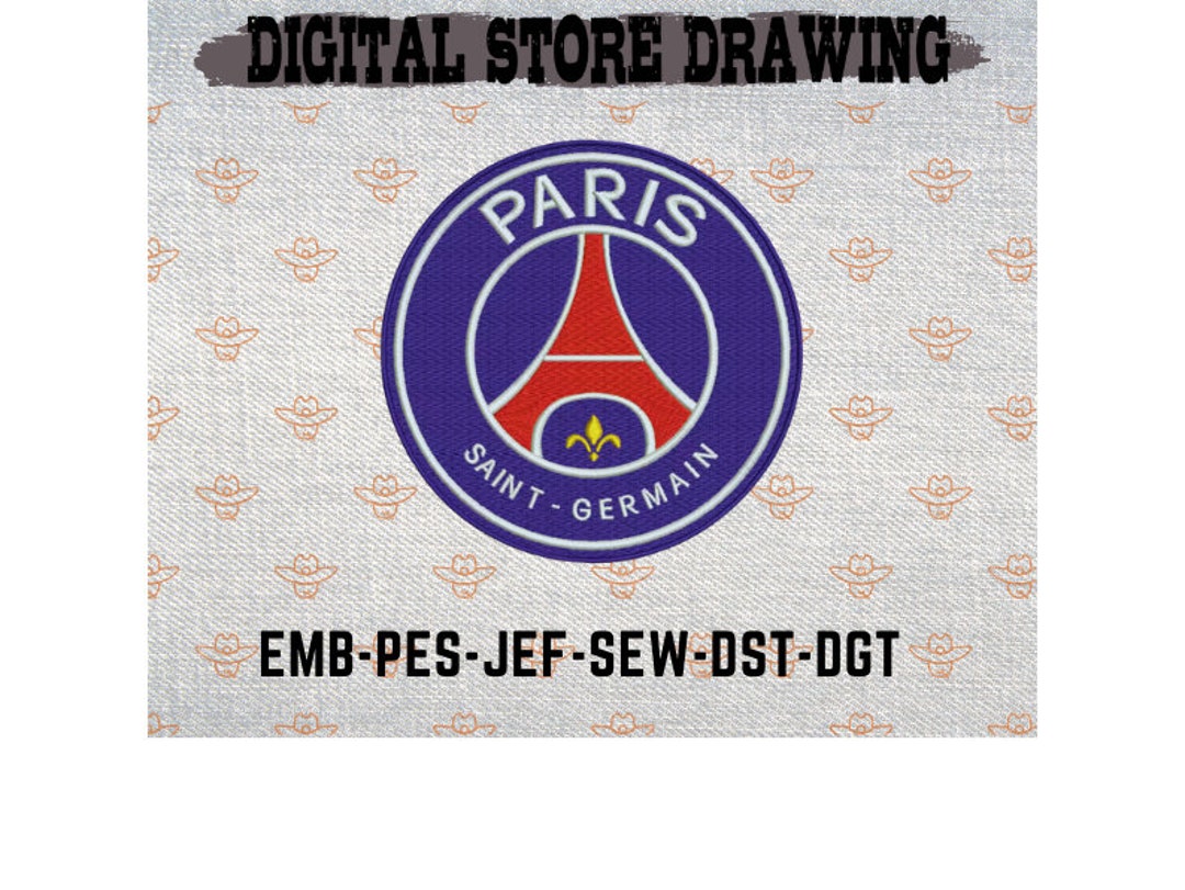 Paris Saint-germain FC, Psg, Embroidery, Embroidery Design, Instant ...