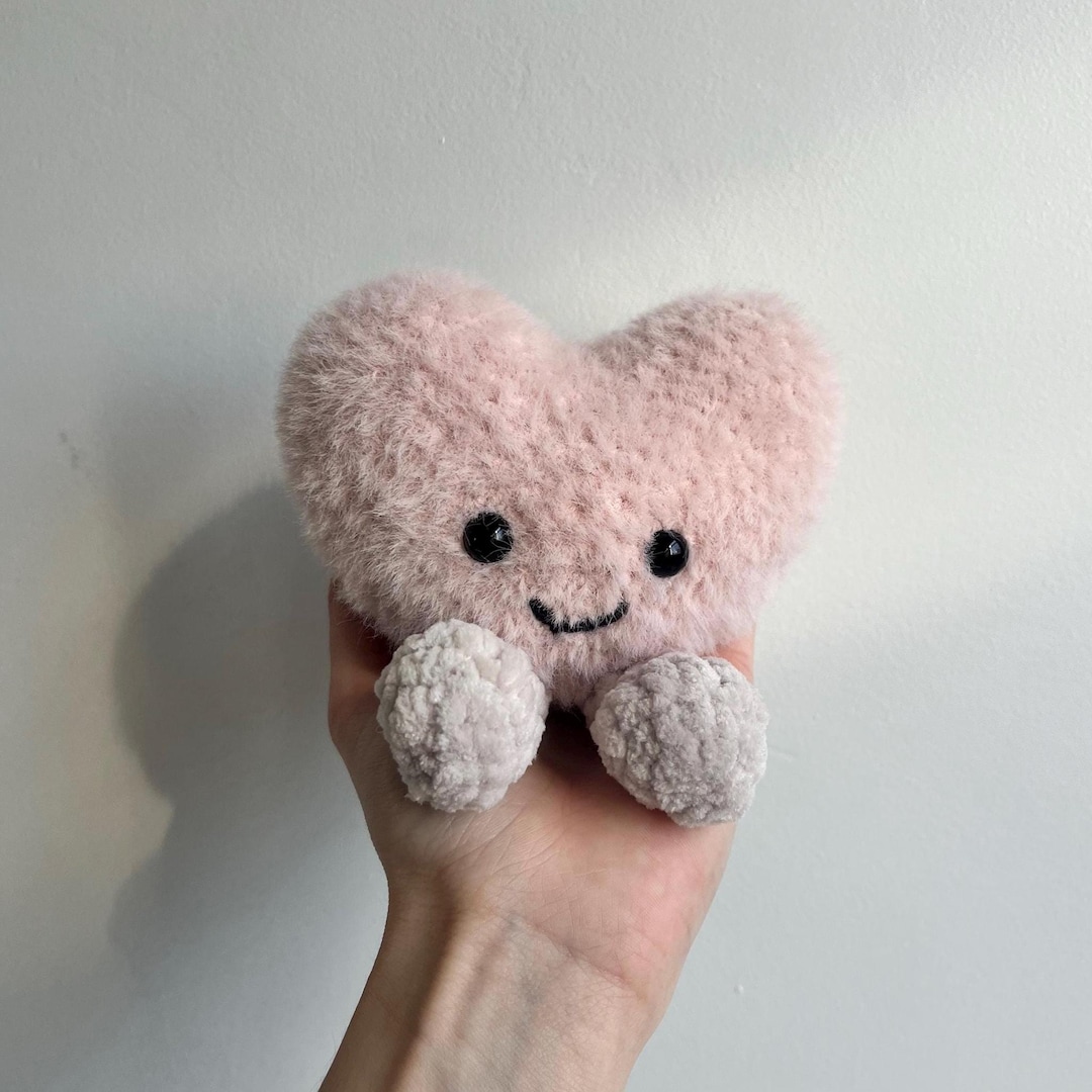 Jellycat Heart- Weighted Crochet Plushie - Etsy
