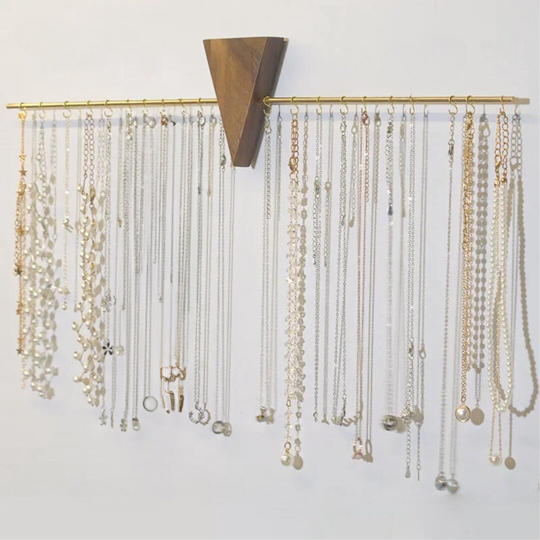 Wall Hanging Jewelry Display, Wall Mounted Jewelry Display, Necklace ...