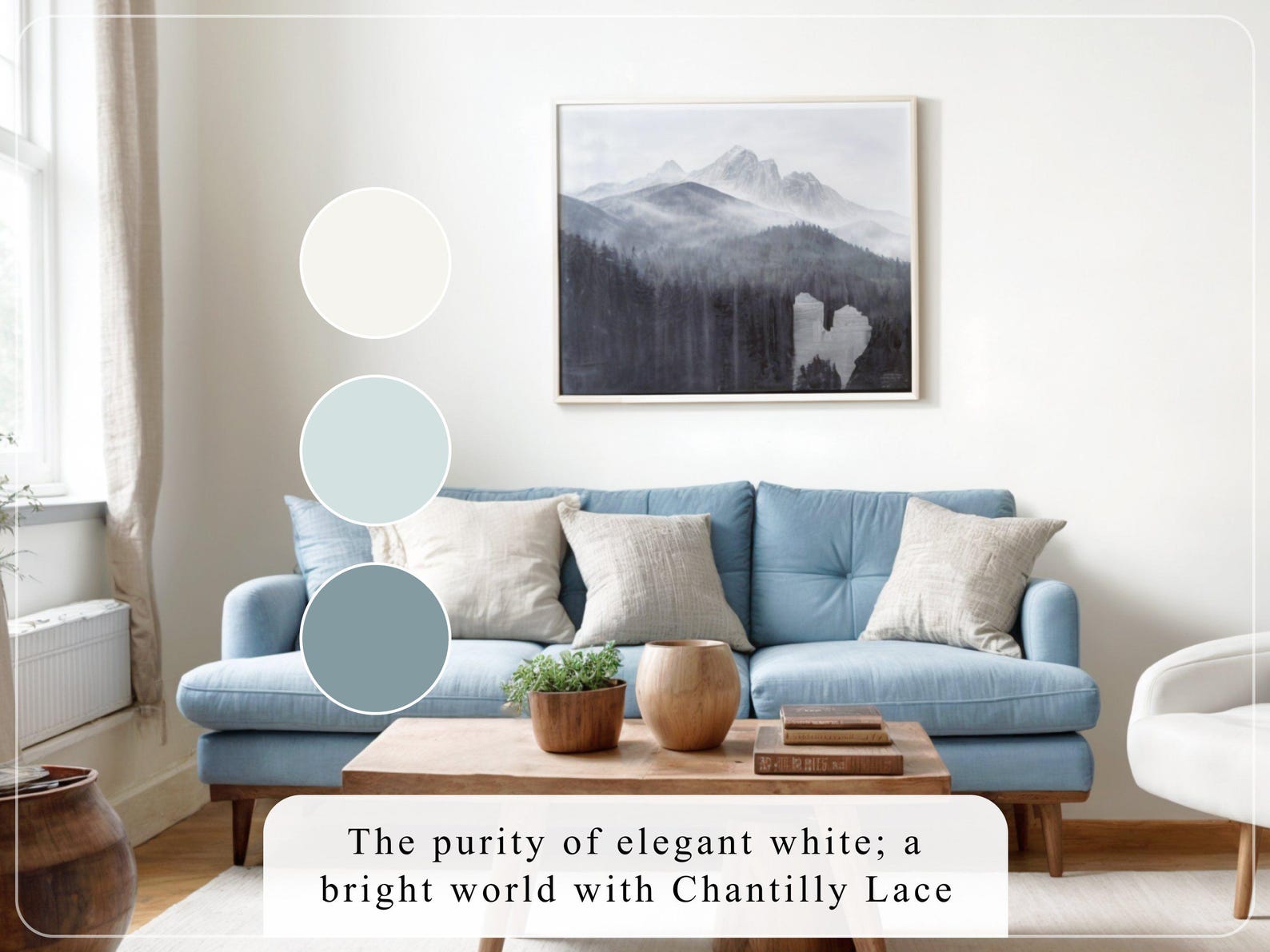 Chantilly Lace Benjamin Moore Home Paint Palette Whole House Interior ...