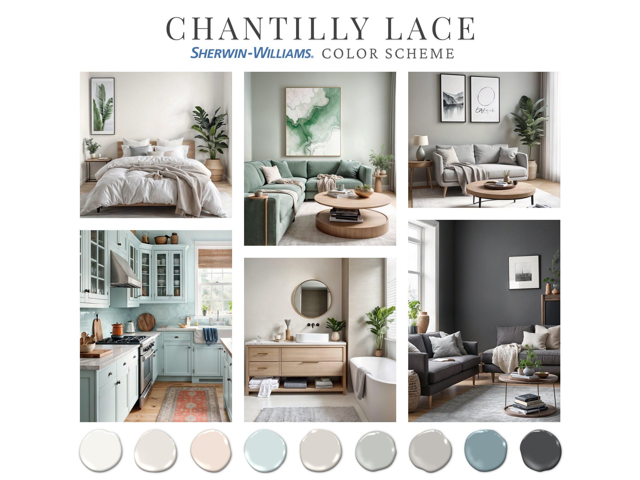 Chantilly Lace Benjamin Moore Home Paint Palette Whole House Interior ...