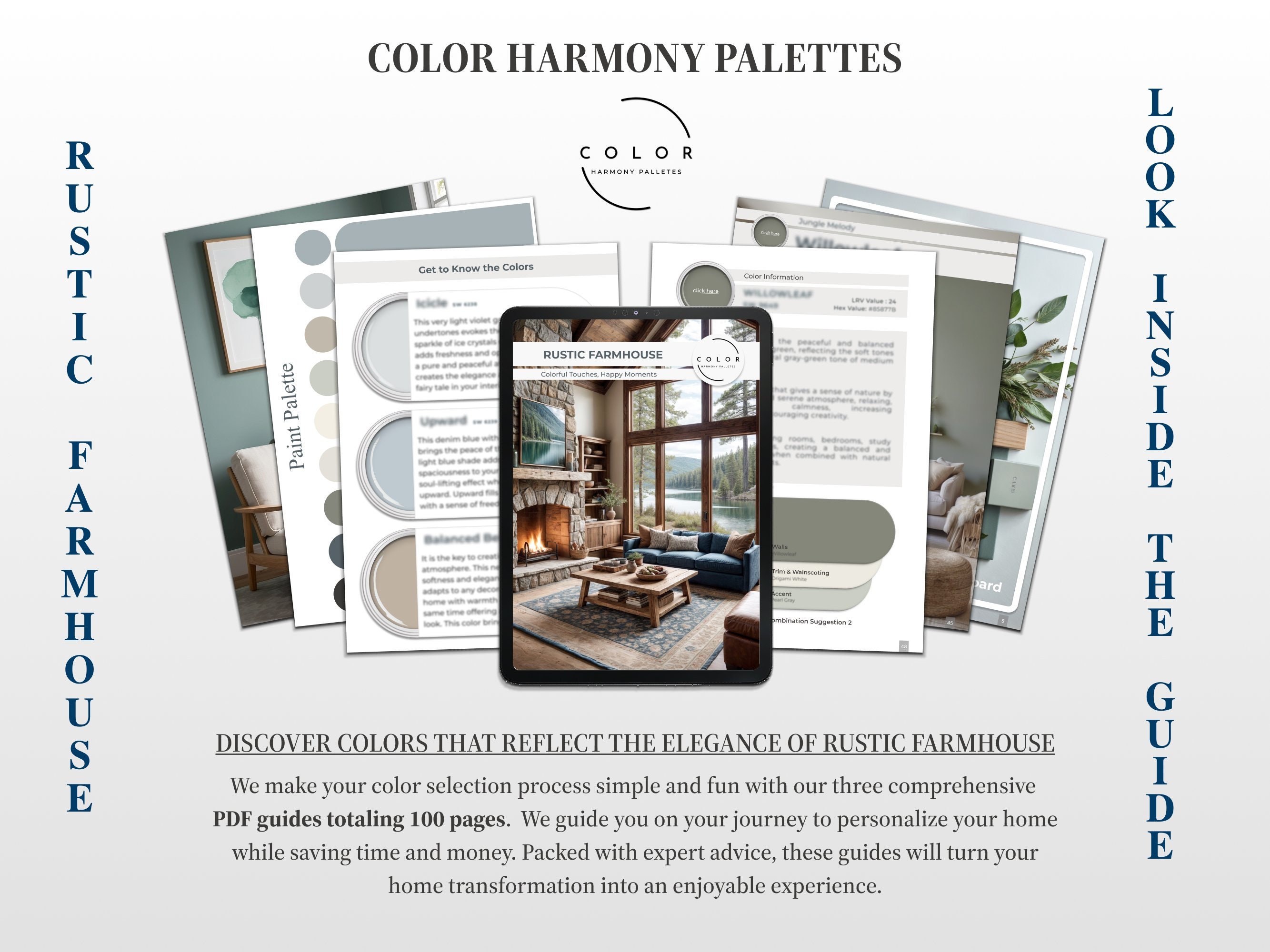 Rustic Farmhouse Home Paint Palette, Sherwin Williams 2024, Whole House ...