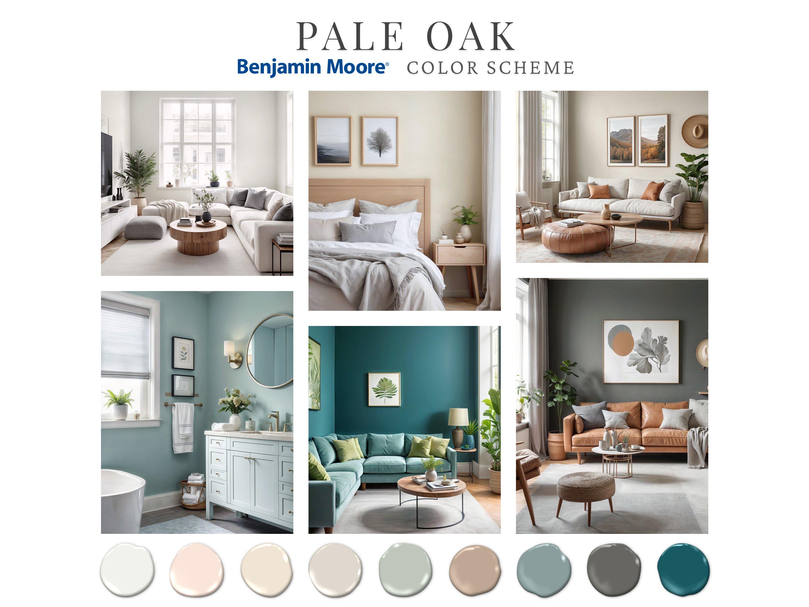 Pale Oak Benjamin Moore Home Paint Palette Complementary Whole House ...