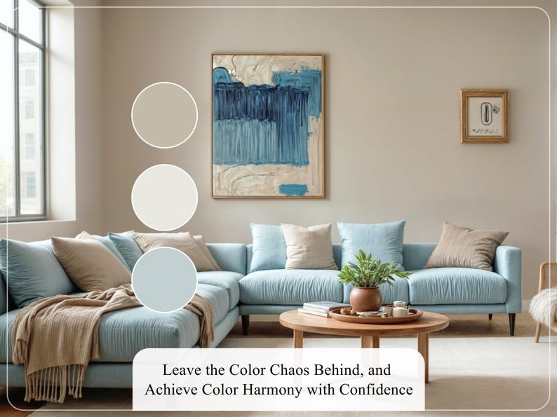 Calm Neutrals Benjamin Moore Home Paint Palette Whole House Wall Color ...