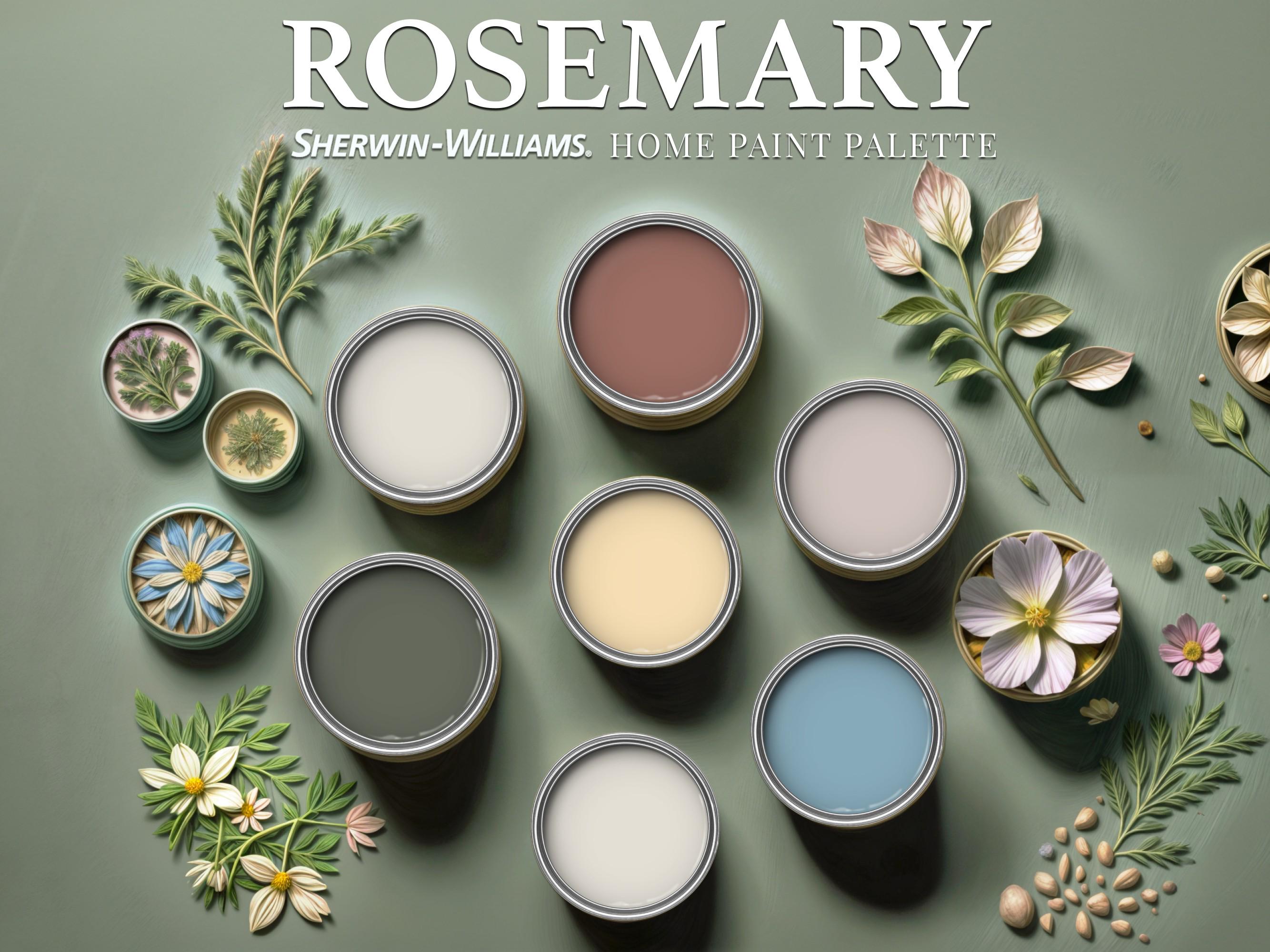 Rosemary Sherwin Williams Home Paint Palette Complementary Whole House ...