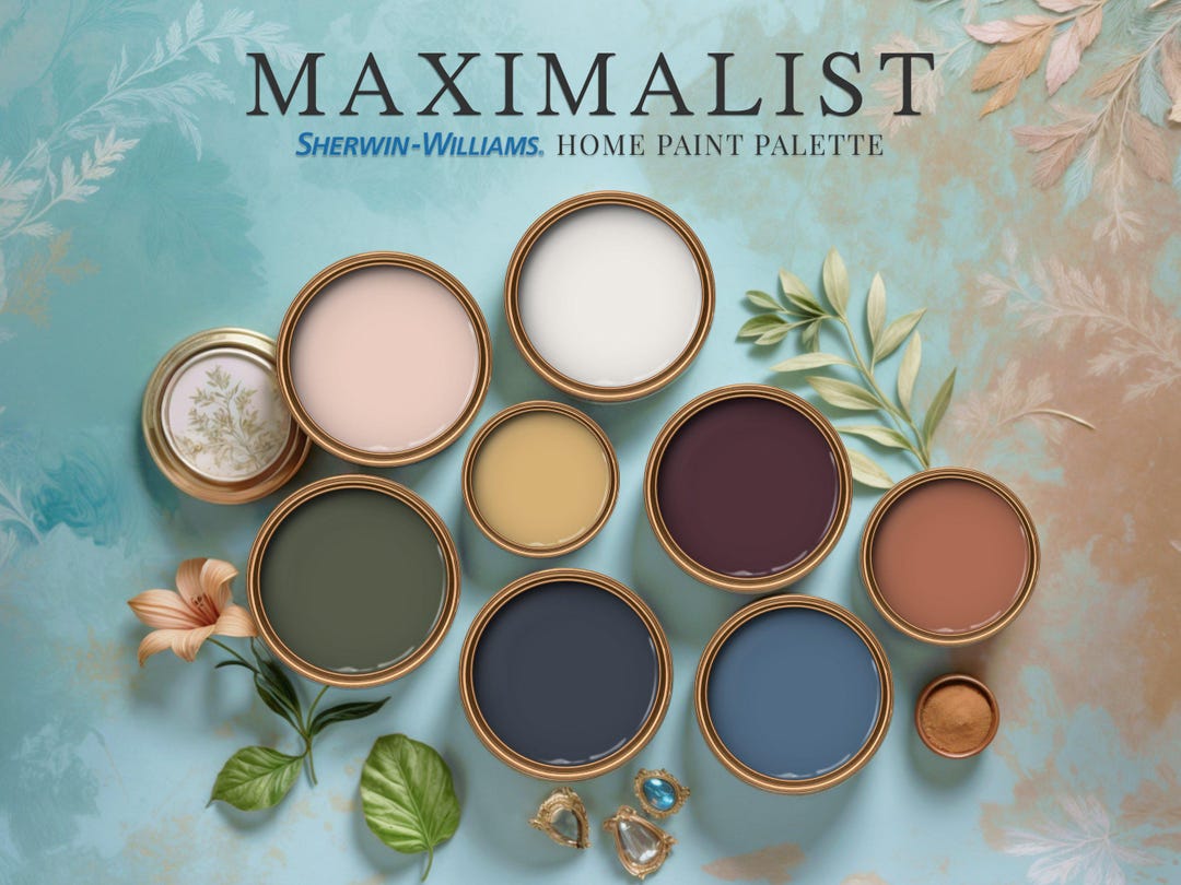 Sherwin Williams Maximalist Paint Palette: Whole House Color Scheme ...