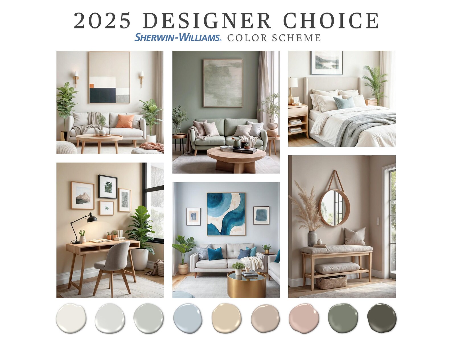 2025 Designer Choice Home Paint Palette Sherwin Williams Whole House ...
