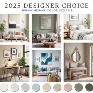 2025 Designer Choice Home Paint Palette Sherwin Williams Whole House ...