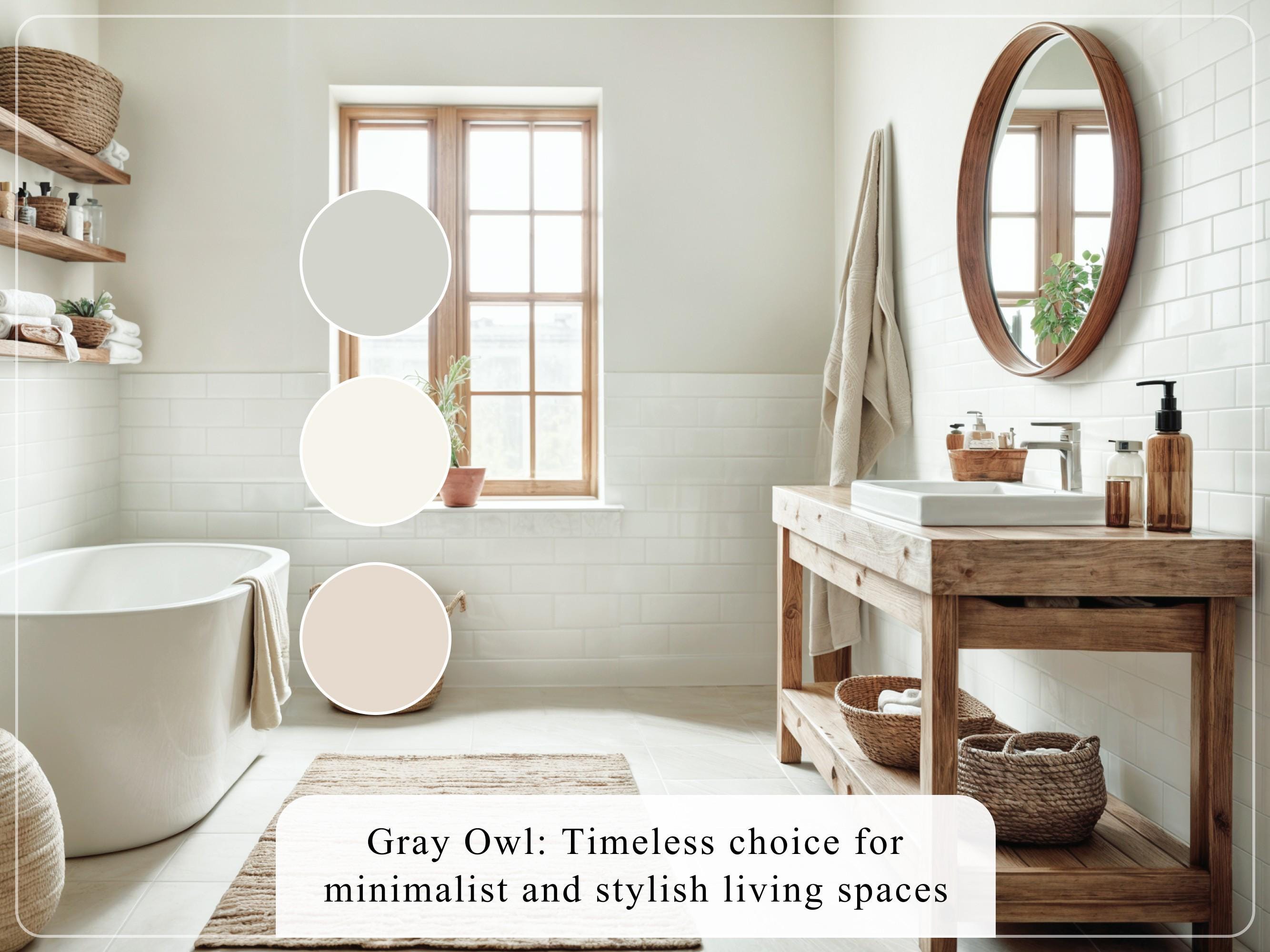 Gray Owl Benjamin Moore Home Paint Palette Color Sceme Guide Soft Tones ...