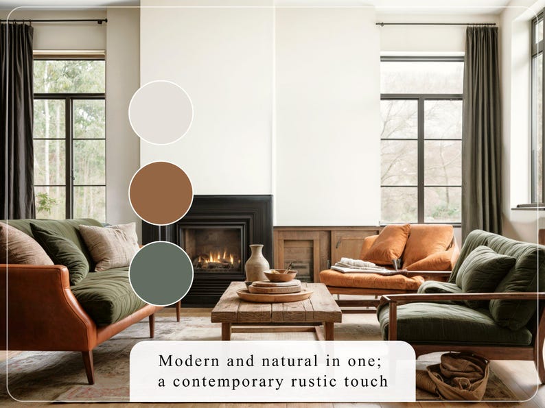 Modern Rustic Home Paint Palette Sherwin Williams Whole House Color ...