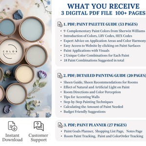 French Country Home Paint Palette Sherwin Williams Complementary Whole ...