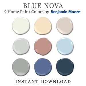 Blue Nova Benjamin Moore Home Paint Palette Color of the Year 2024 Hues ...