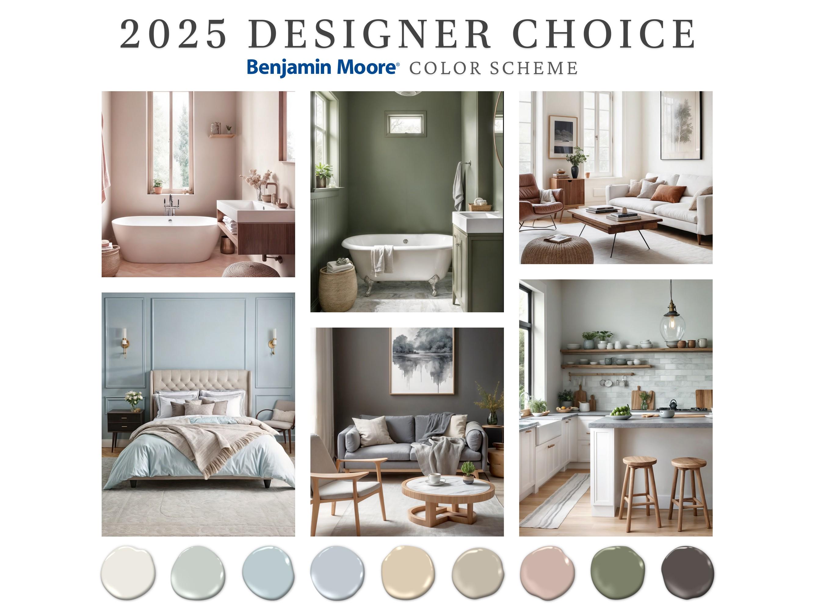 2025 Designer Choice Benjamin Moore Home Paint Palette Complementary ...