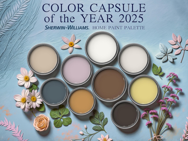 Color Capsule of the Year 2025 Sherwin Williams Home Paint Palette Calm ...