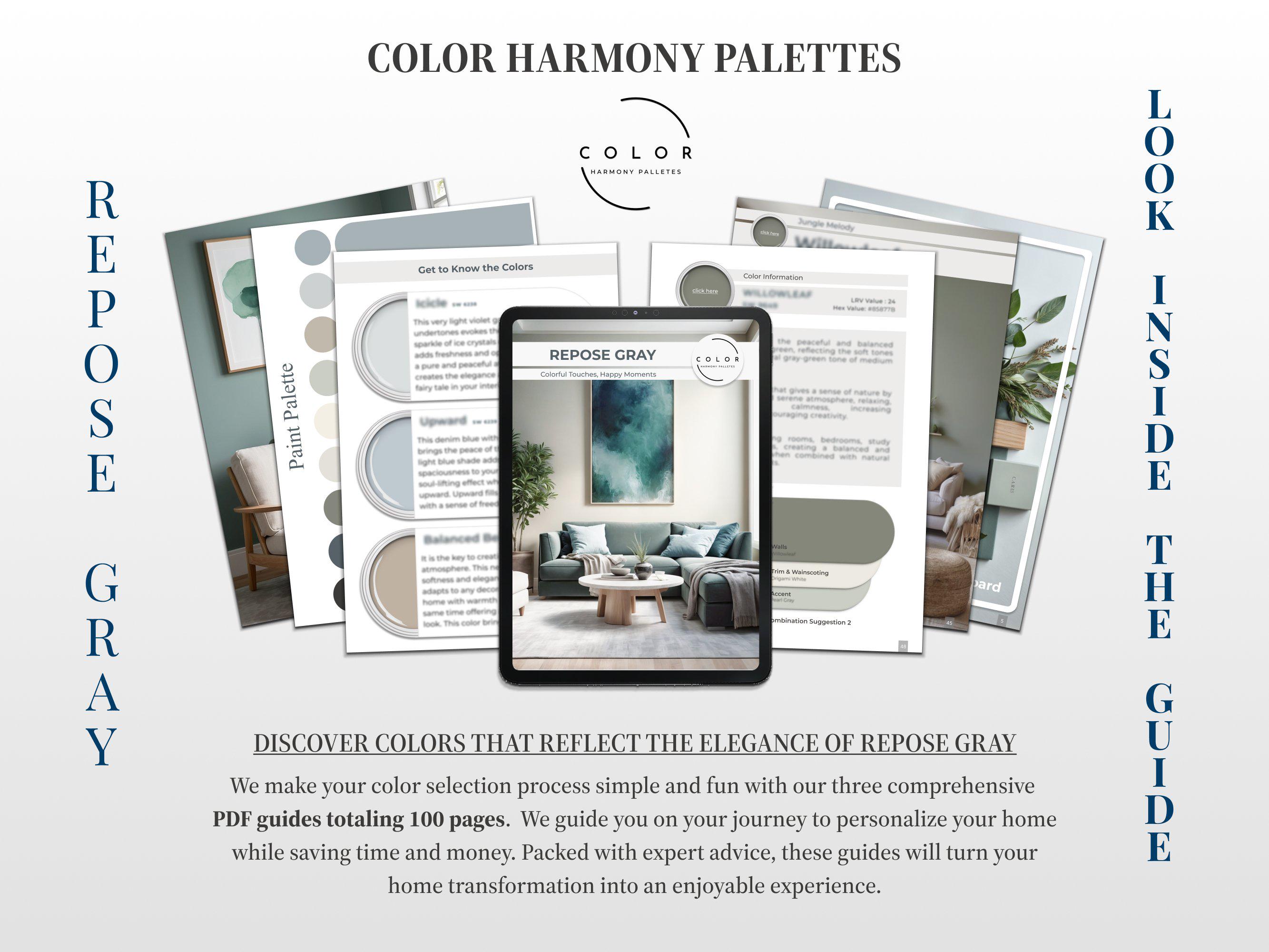 Repose Gray Sherwin Williams Home Paint Palette Whole House Color ...