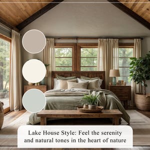 Lake House Home Paint Palette Sherwin Williams Whole House Color Scheme ...
