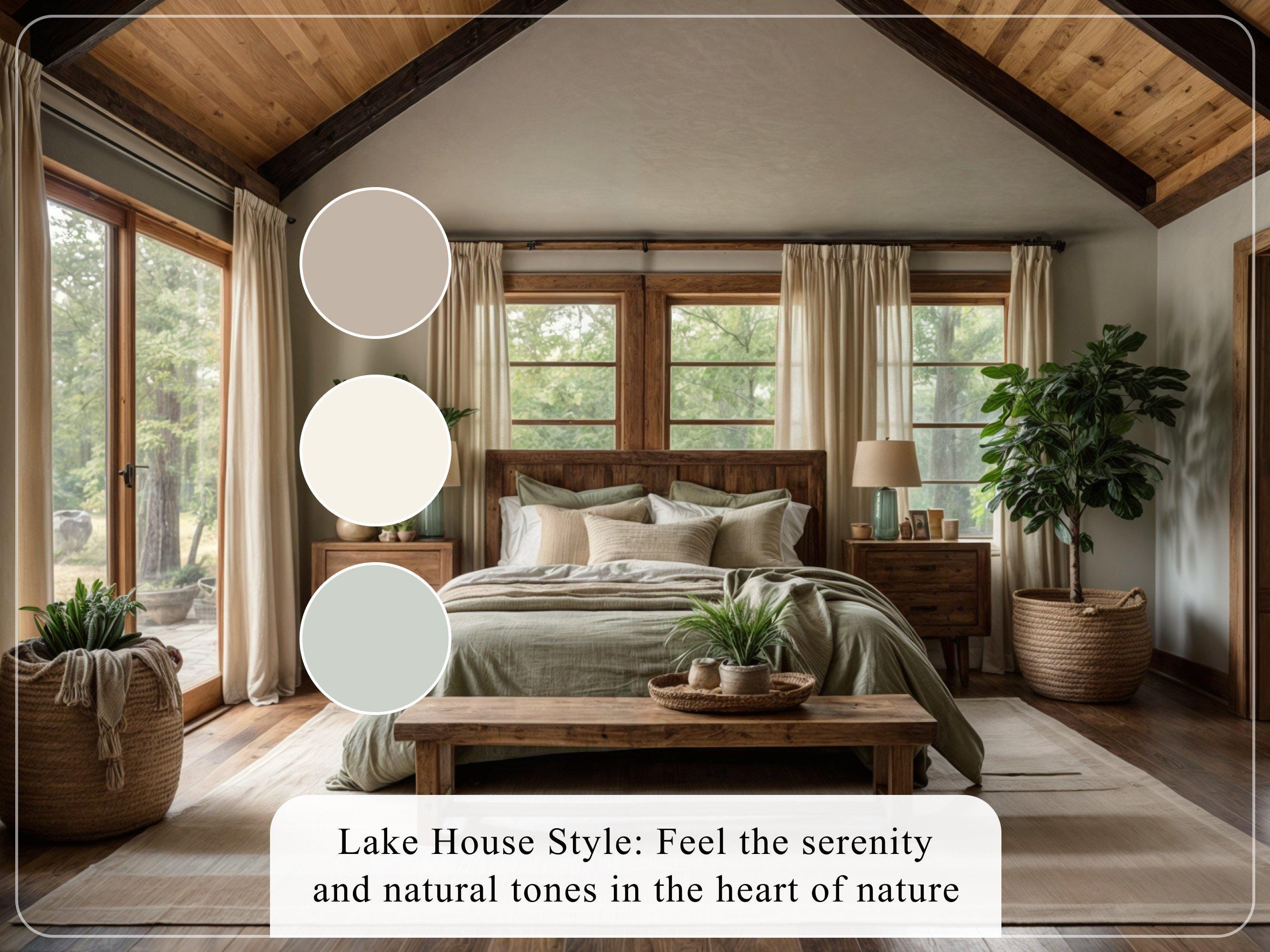 Lake House Home Paint Palette Sherwin Williams Whole House Color Scheme ...