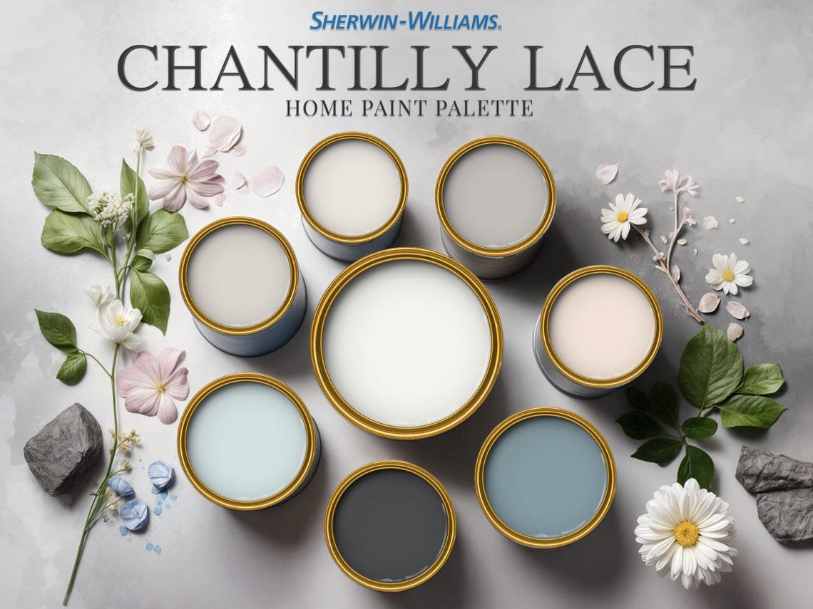 Chantilly Lace Benjamin Moore Home Paint Palette Whole House Interior ...