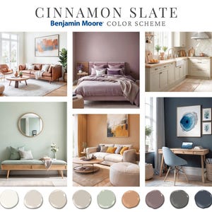 Cinnamon Slate Color of the Year 2025 Benjamin Moore Whole House Best ...