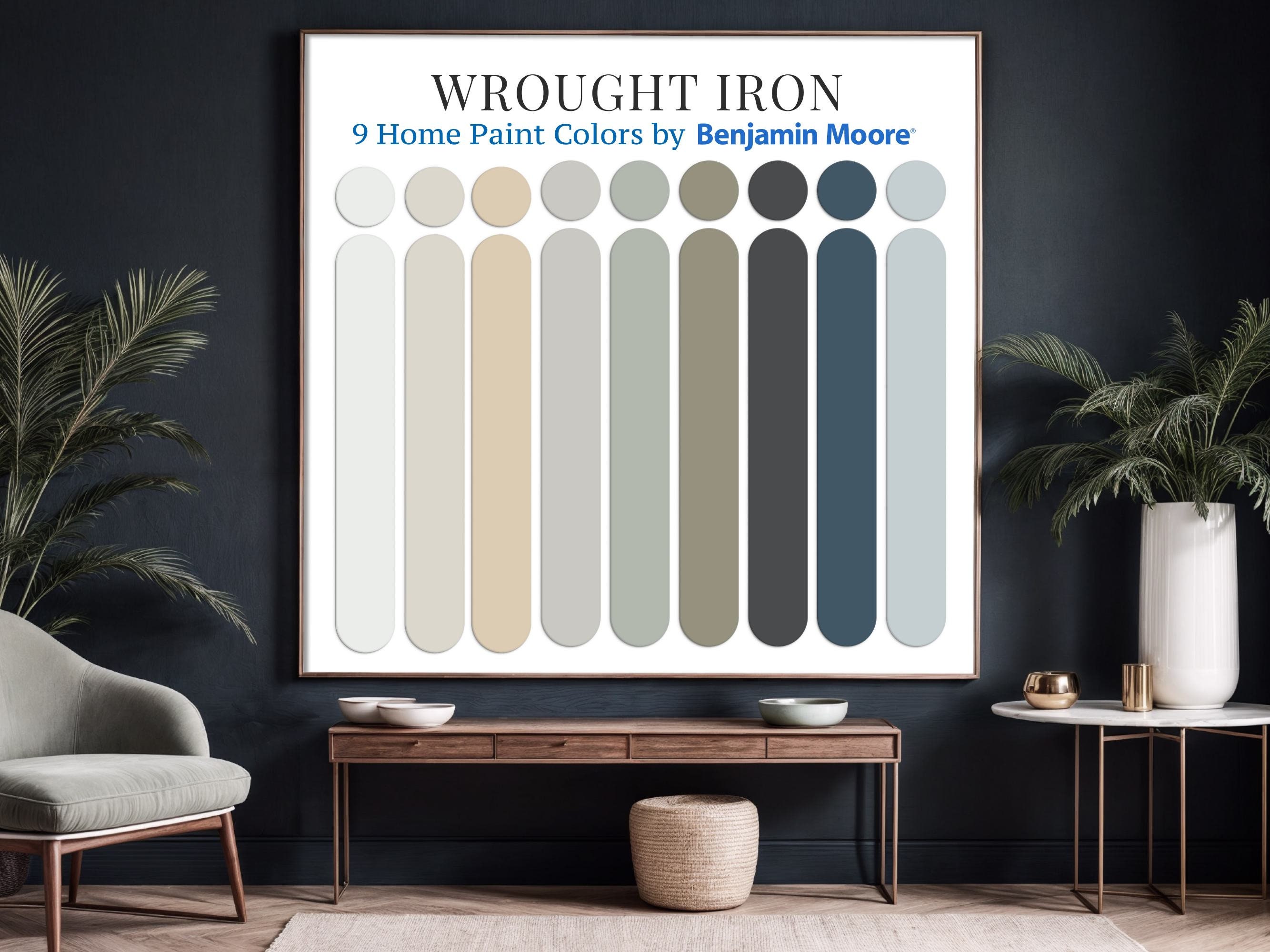 Wrought Iron Benjamin Moore Home Paint Color Scheme Guide Neutral ...