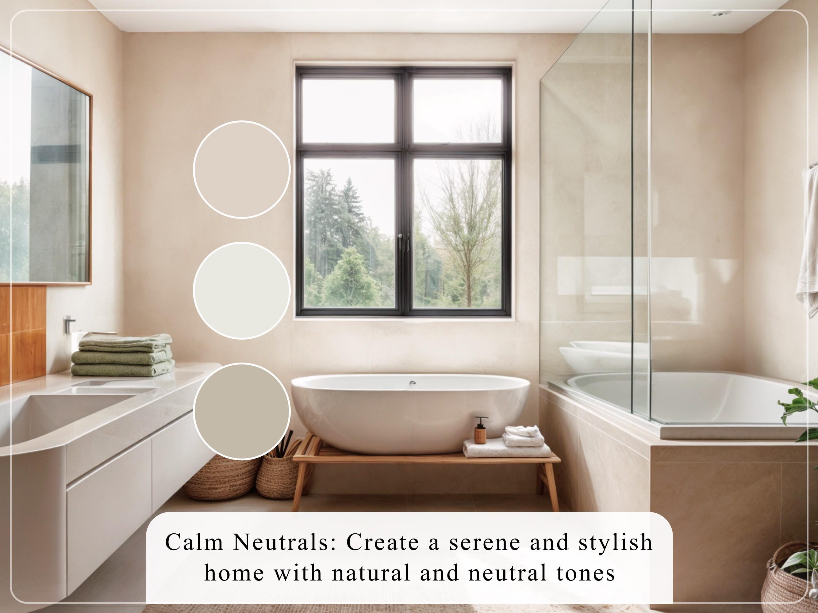 Calm Neutrals Benjamin Moore Home Paint Palette Whole House Wall Color ...
