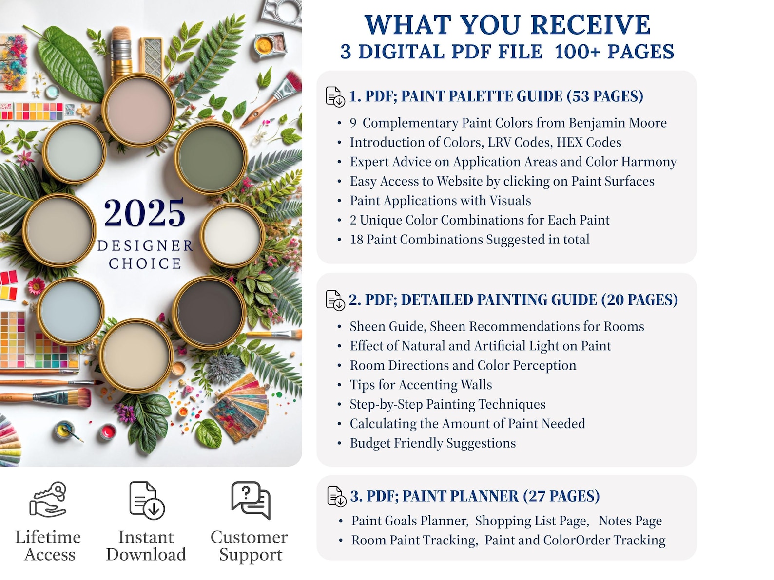 2025 Designer Choice Benjamin Moore Home Paint Palette Complementary ...