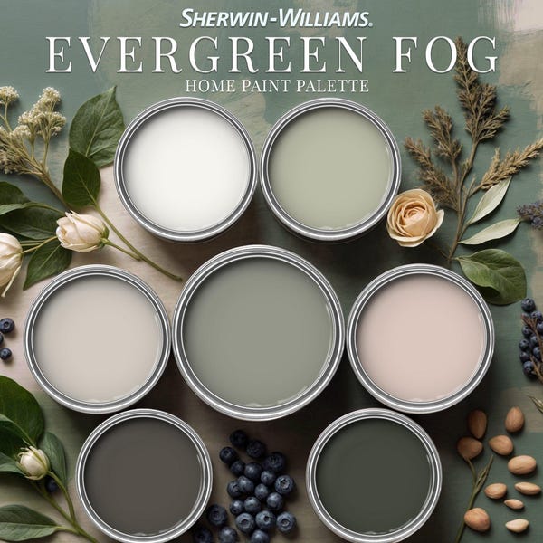 Evergreen Fog Paint Palette - Etsy