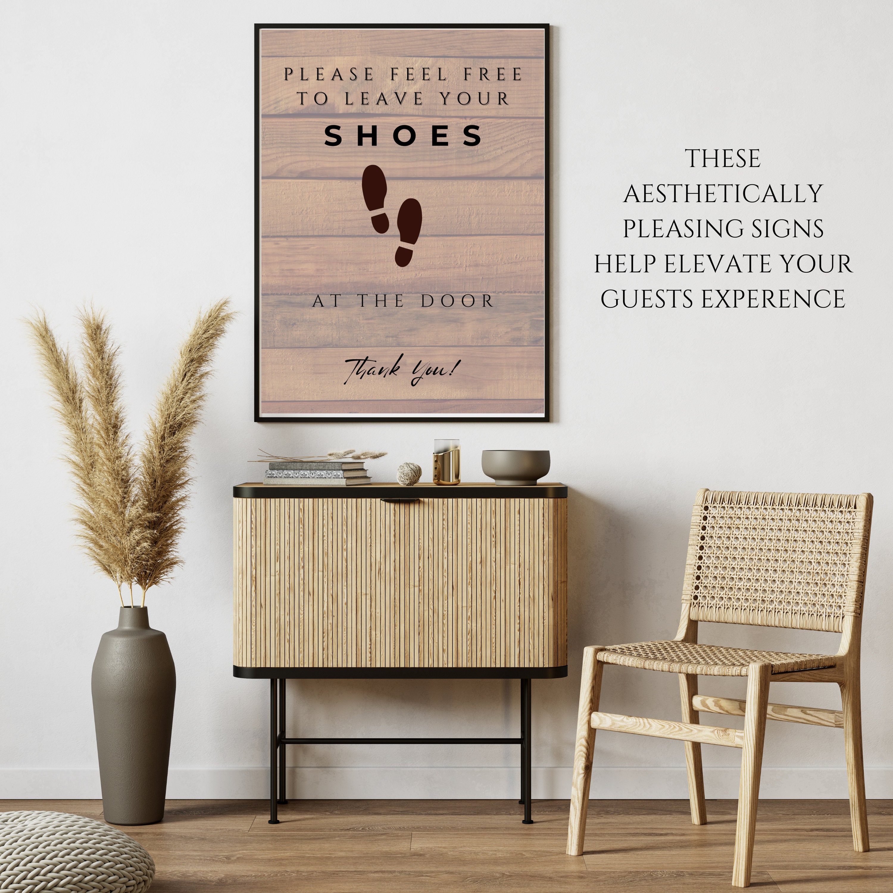 Printable Airbnb Welcome Sign Bundle | Editable Short Term Rental Cabin ...