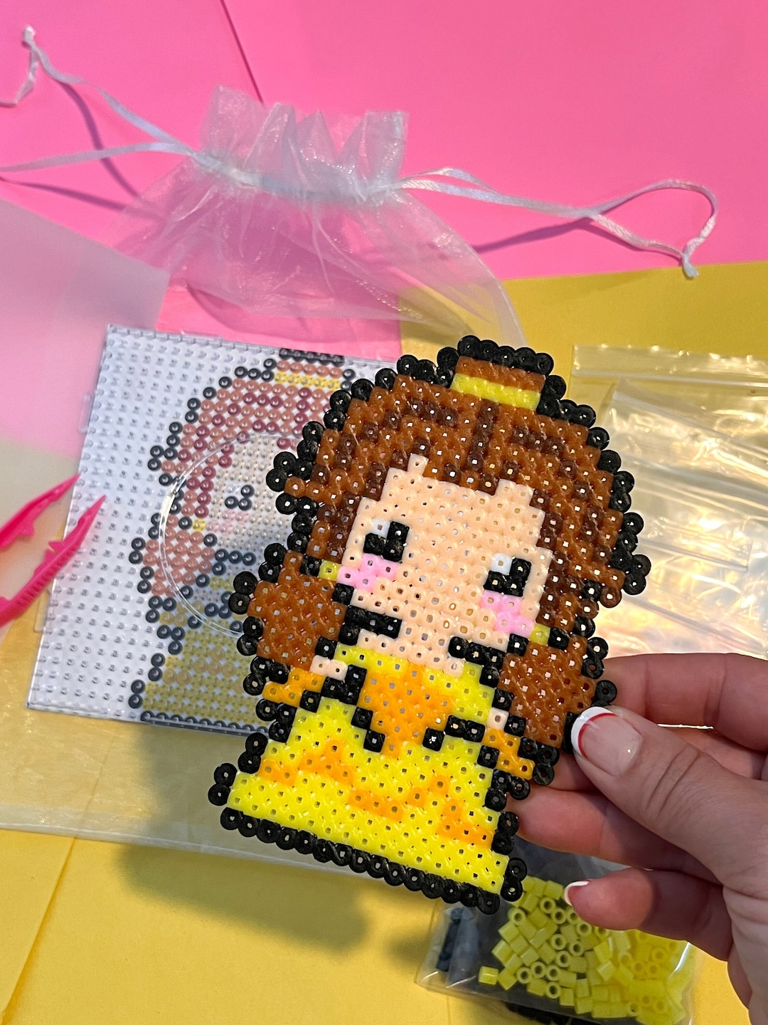 Princess Belle Kids Craft With Pattern & How To, Adult Craft Kit, Gift ...