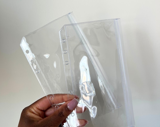 A6 NEW Clear PVC 2.0 Zipless Envelopes | A6 Clear Envelopes| A6 Cash ...