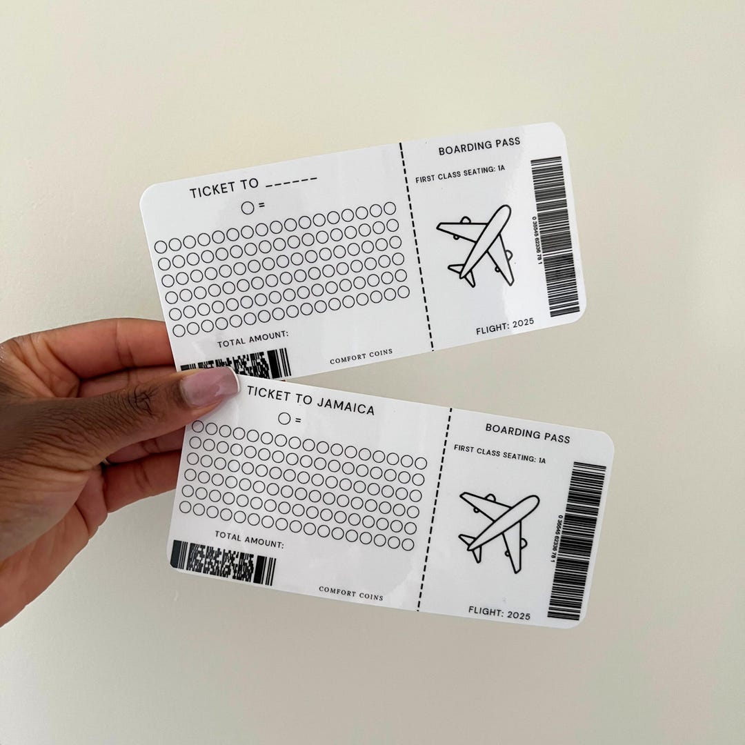 A6 Custom Travel Ticket Budget Tracker Laminated Insert - Etsy