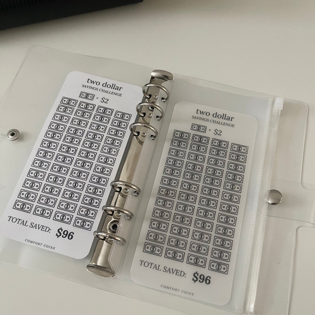 A6 2 Dollar Savings Challenge Insert - Etsy