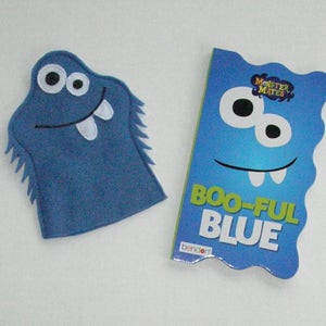 Blue Monster Puppet and Book Set / Felt Monster Hand Puppet / - Etsy