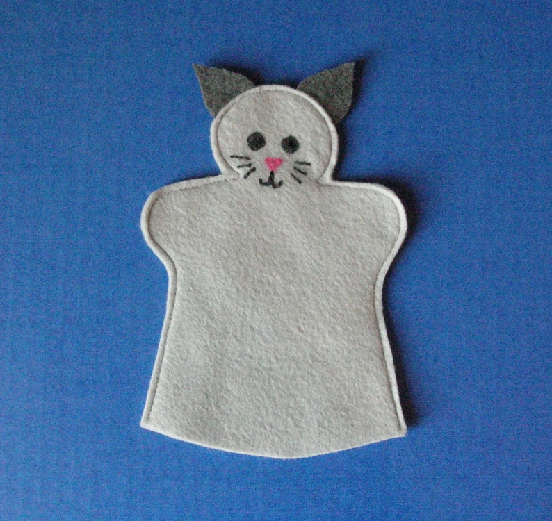 Cat Puppet and Book Set / Kitten Felt Hand Puppet / Puppet and - Etsy