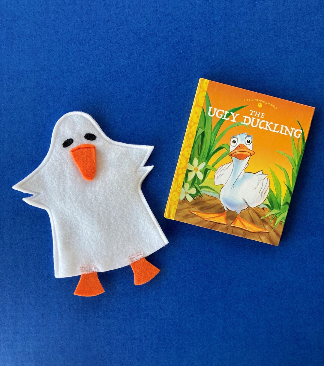 Ugly Duckling Puppet and Storybook Set / Duck Handpuppet / Toddler Toy ...