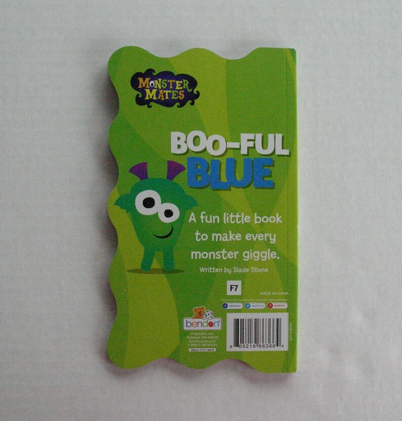 Blue Monster Puppet and Book Set / Felt Monster Hand Puppet / | Etsy