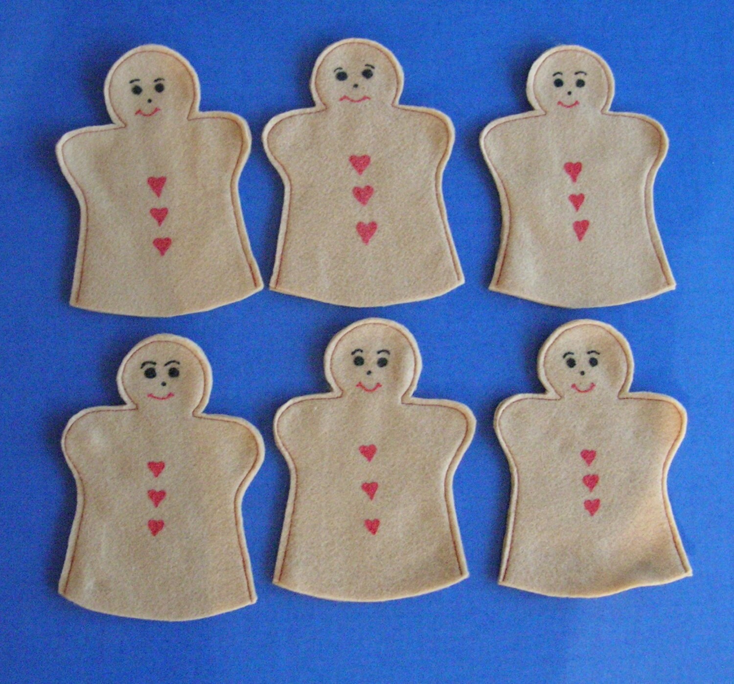 Gingerbread Party Favor Puppets / Set of 6 - Etsy