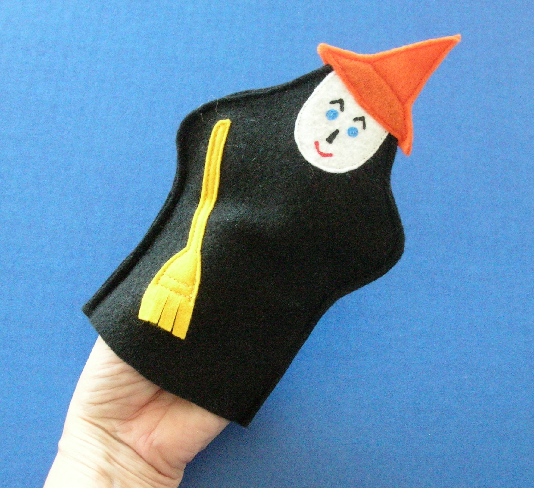 Halloween Puppet Set / Felt Ghost Witch Pumpkin / Party Favors ...