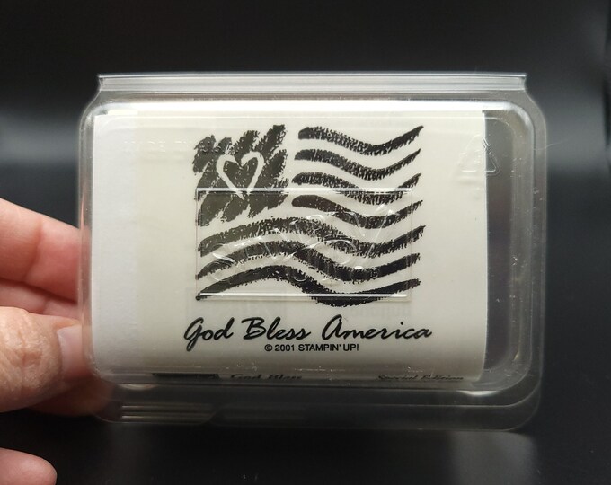God Bless America Stampin' Up! Wooden Stamp-special Edition-vintage ...
