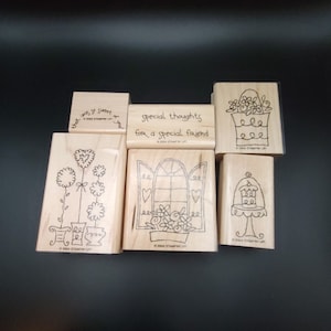 Sweet of You Stampin' Up Stamp Set of 6-2004 Vintage-retired-mounted ...