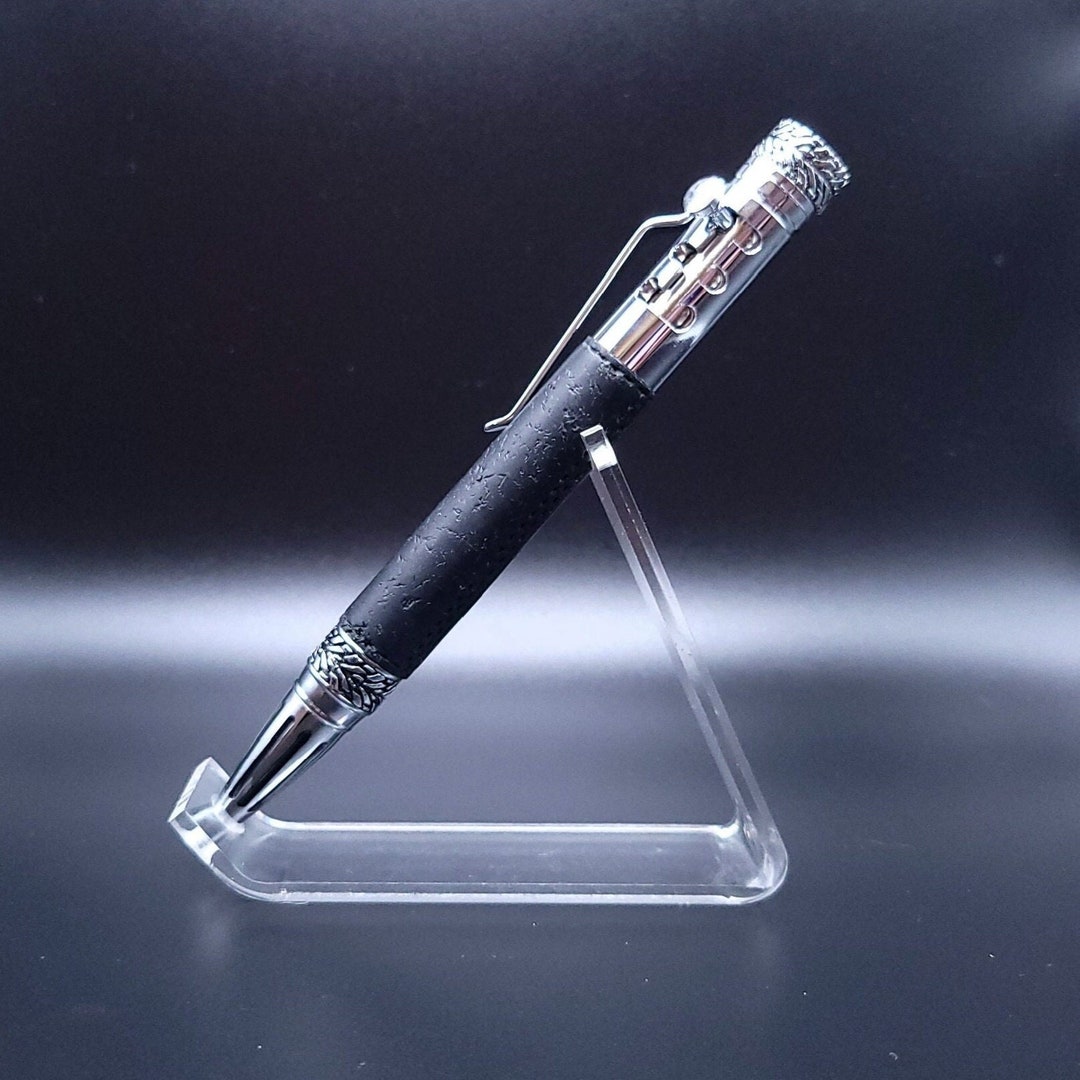 Faux Black Leather Chrome Gear Shift Pen - Etsy