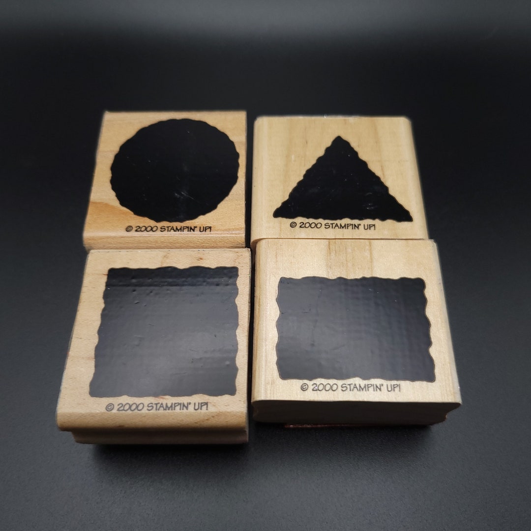 Little Shapes Stampin' Up Stamp Set-vintage, Retired-set of 4-geometric ...