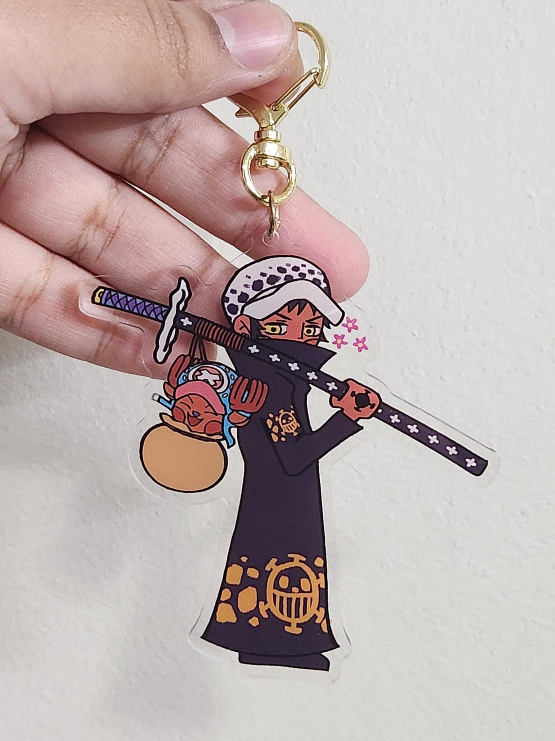 Trafalgar Law and Tony Tony Chopper Clear Acrylic Keychain [fan Merch ...